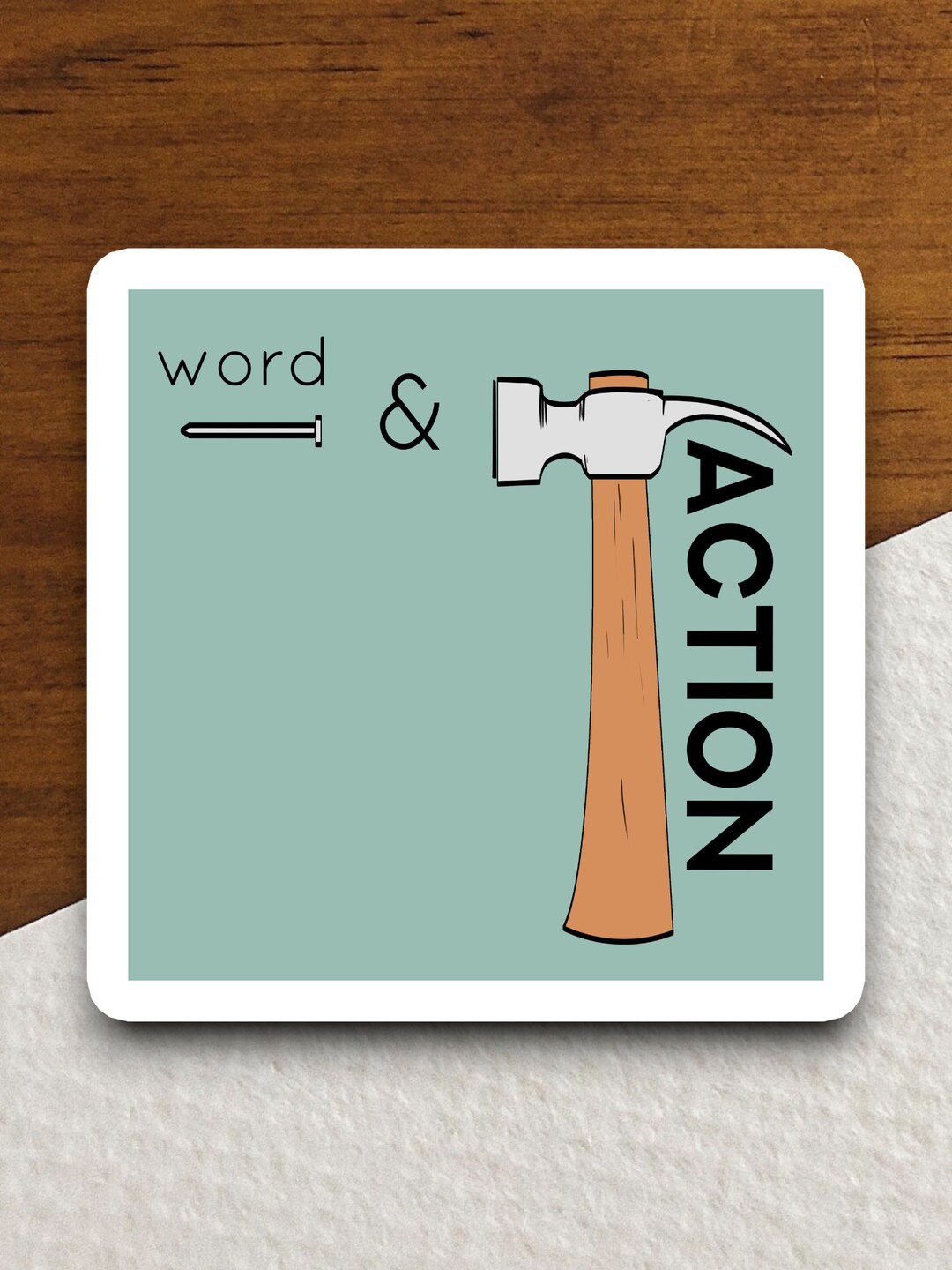 Word and Action Sticker, Christian Stickers, Planner Stickers, Laptop ...