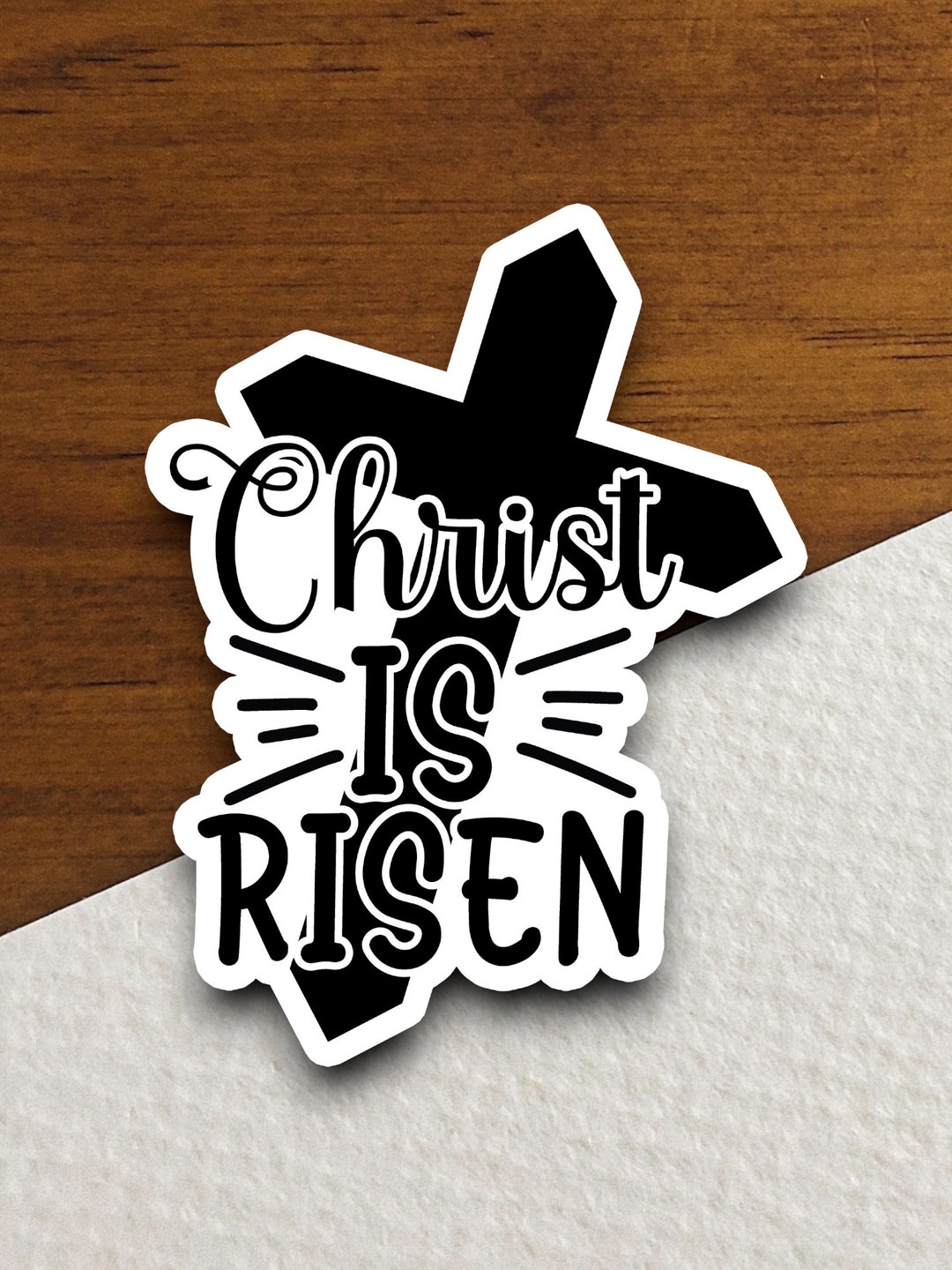 Christ is Risen Sticker, Christ Sticker, Jesus Sticker, Religious ...