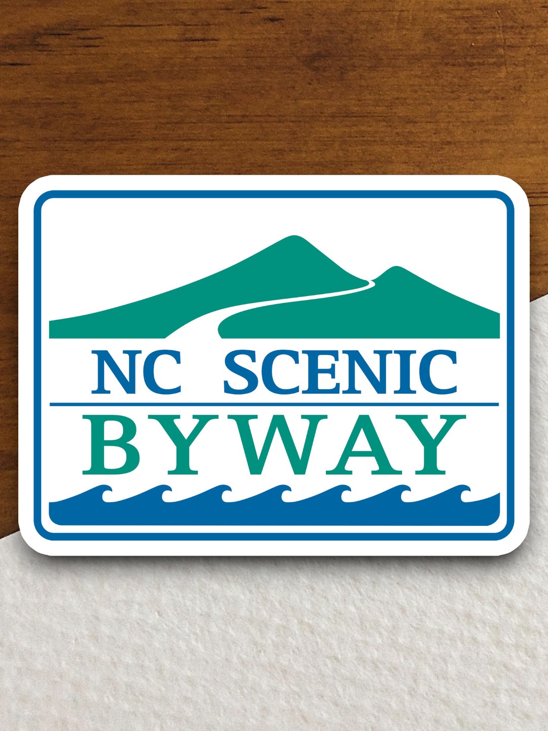North Carolina Scenic Byway Road Sign Stickers, Traffic Sticker, Road ...
