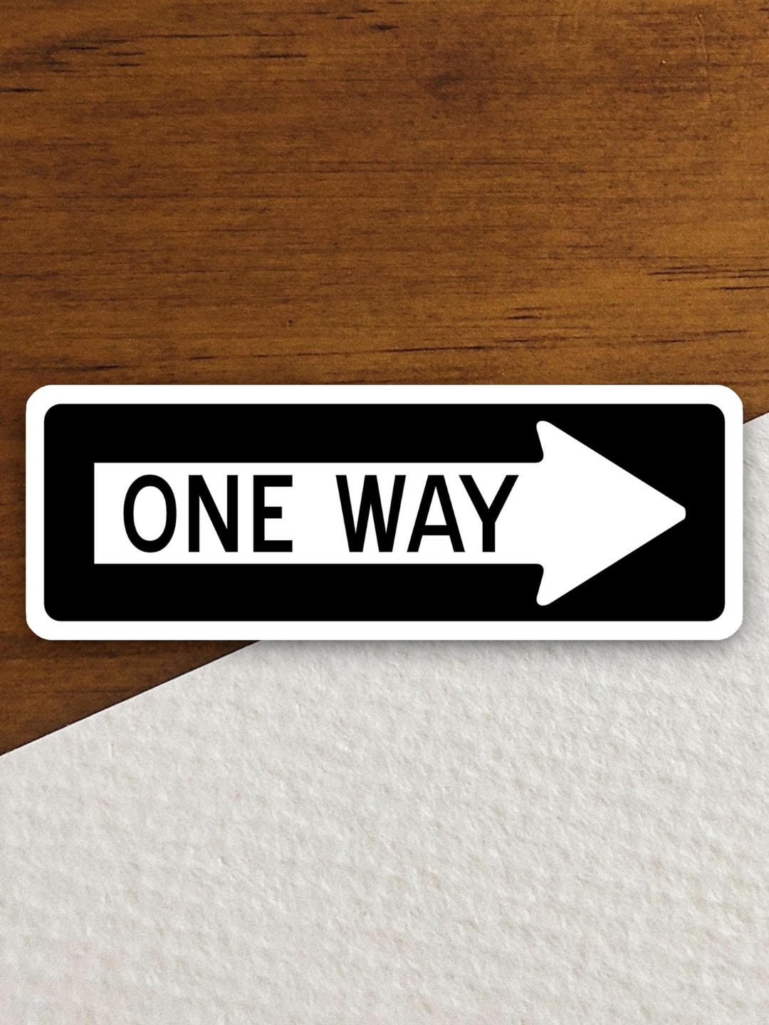 One Way Right Road Sign Stickers, Room Decor, Traffic Sticker, Road ...