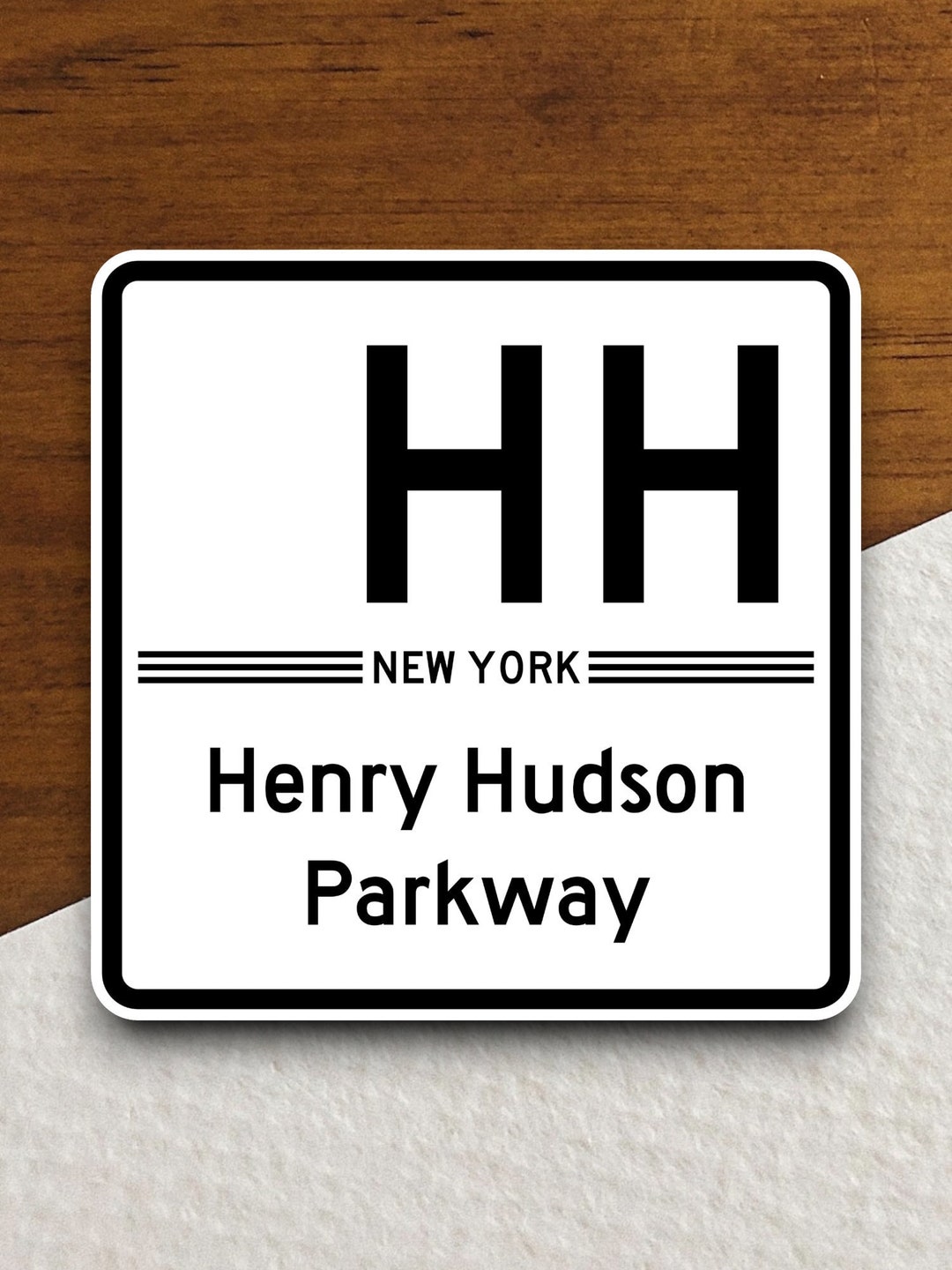 Henry Hudson Parkway Road Sign Stickers, Traffic Sticker, Road Sign ...