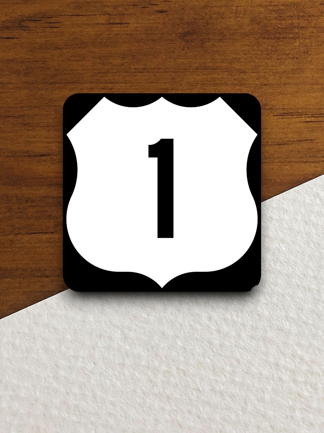 United States Route 1 Road Sign Sticker, Road Trip Sticker, Highway ...