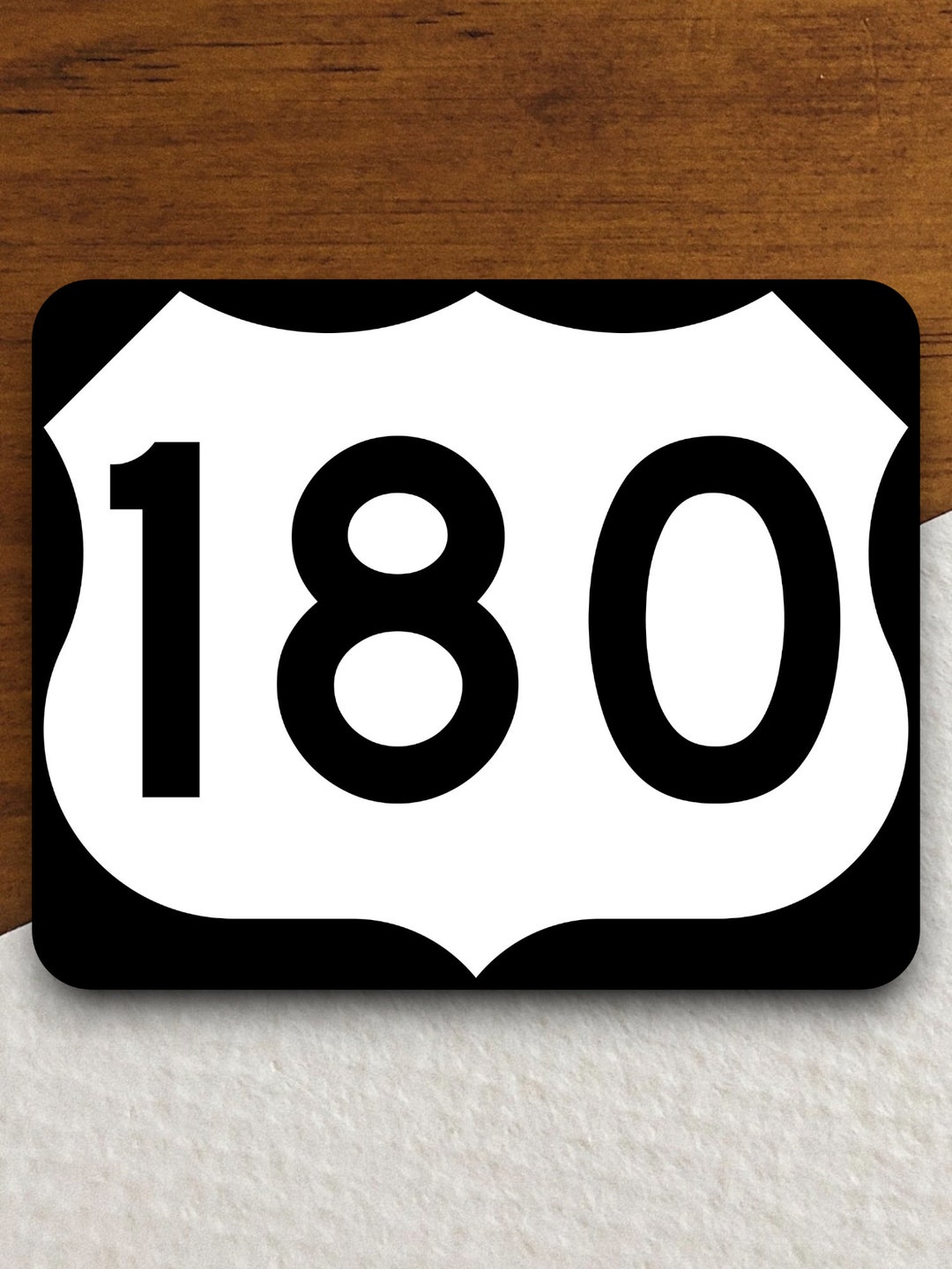 United States Route 180 Road Sign Sticker, Road Trip Sticker, Highway ...