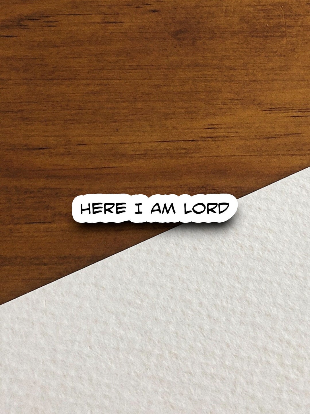 Here I Am Lord Sticker, Religious Sticker, Faith Sticker, Worship ...