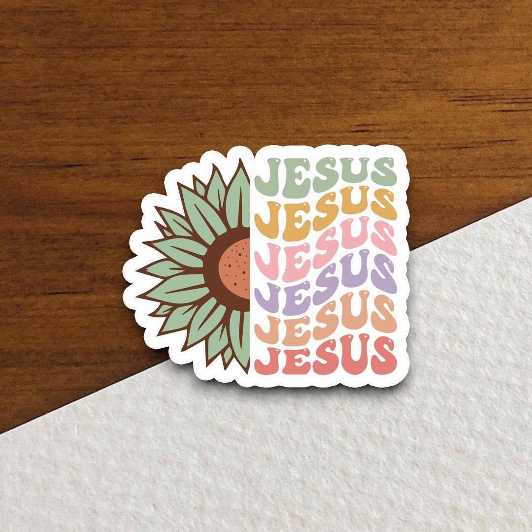 Jesus Sticker, Christian Stickers, Religious Sticker, Faith Sticker ...