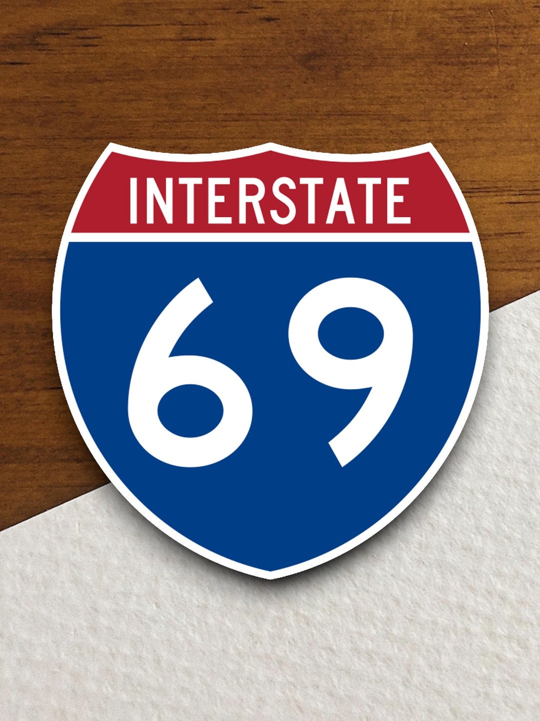 Interstate Route 69 Sticker, Interstate Highway Sign Expressway ...