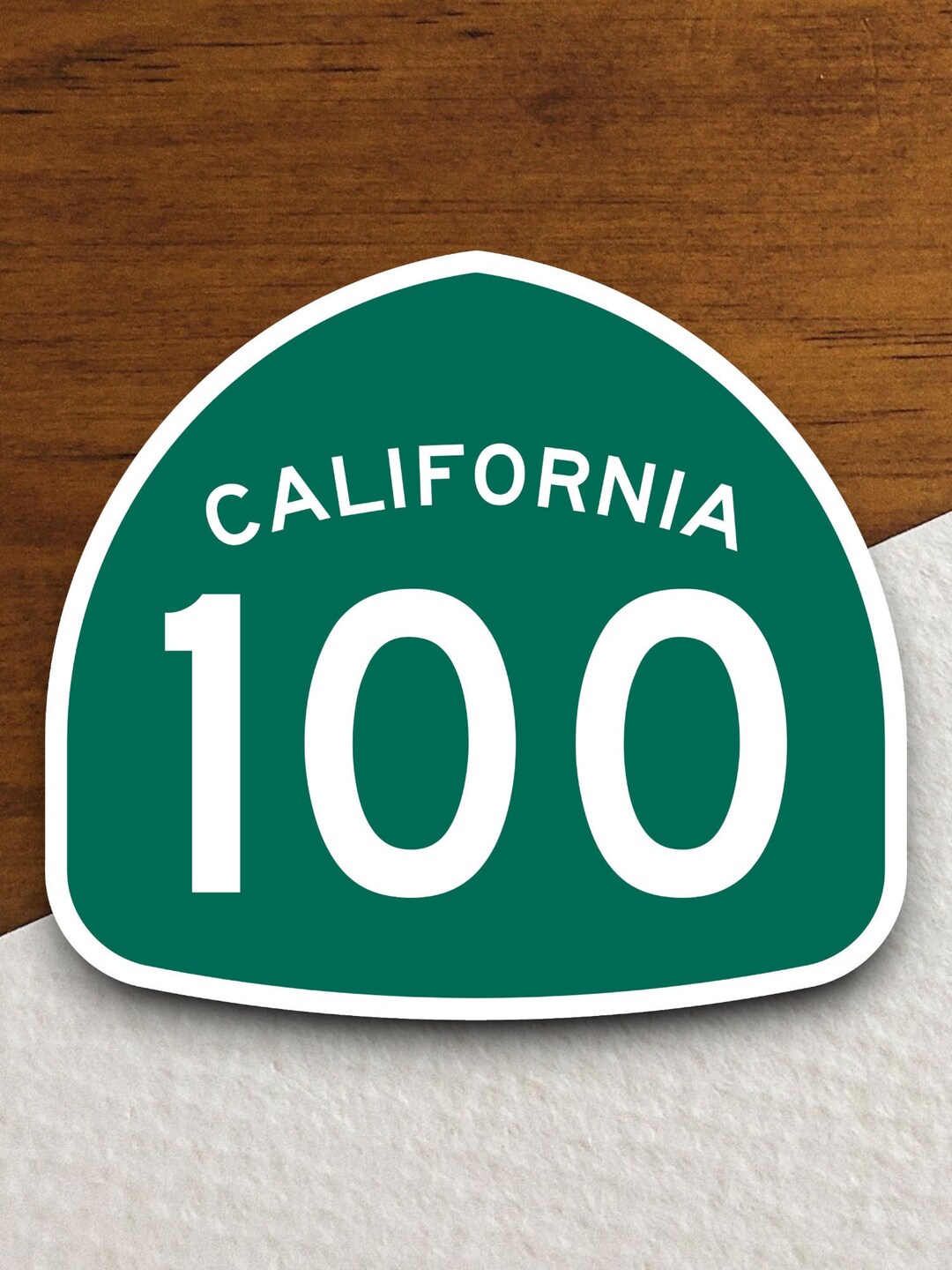 California State Route 100 Road Sign Sticker, Road Trip Sticker ...