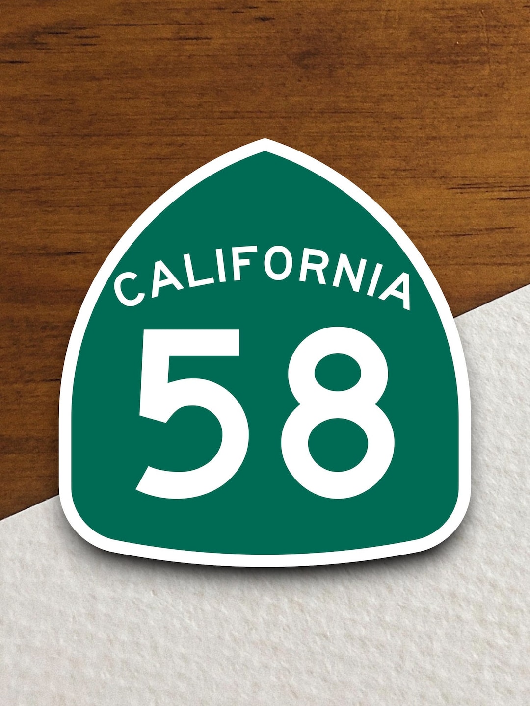 California State Route 58 Road Sign Sticker, Road Trip Sticker, Highway ...