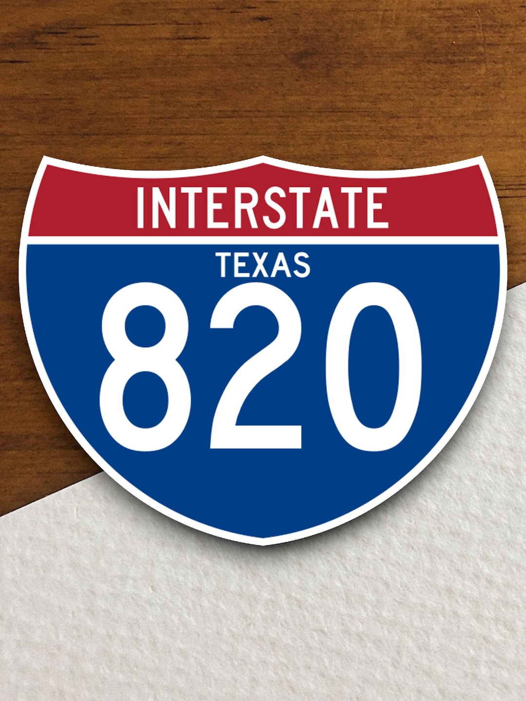Interstate Route 820 Texas Sticker, Texas Sticker, Interstate Highway ...