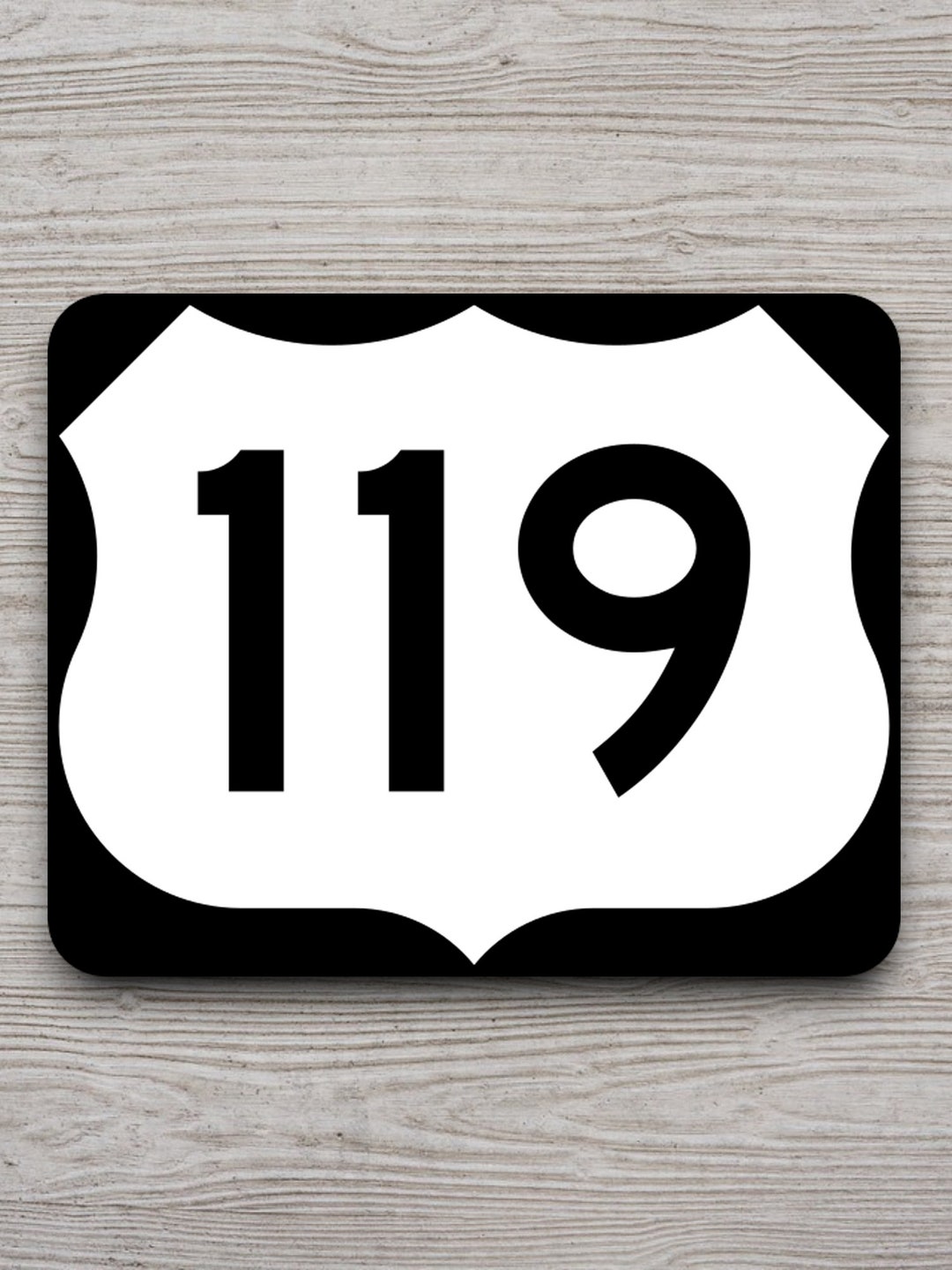 United States U.S. Route 119 Road Sign Sticker, Road Trip Sticker ...