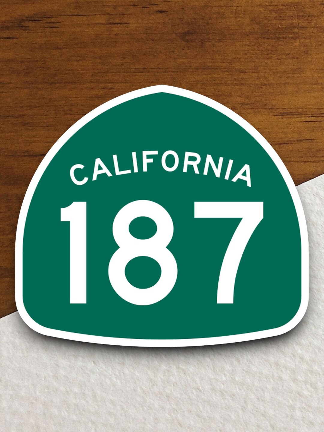 California State Route 187 Sticker, Road Sign Souvenir Travel Sticker ...