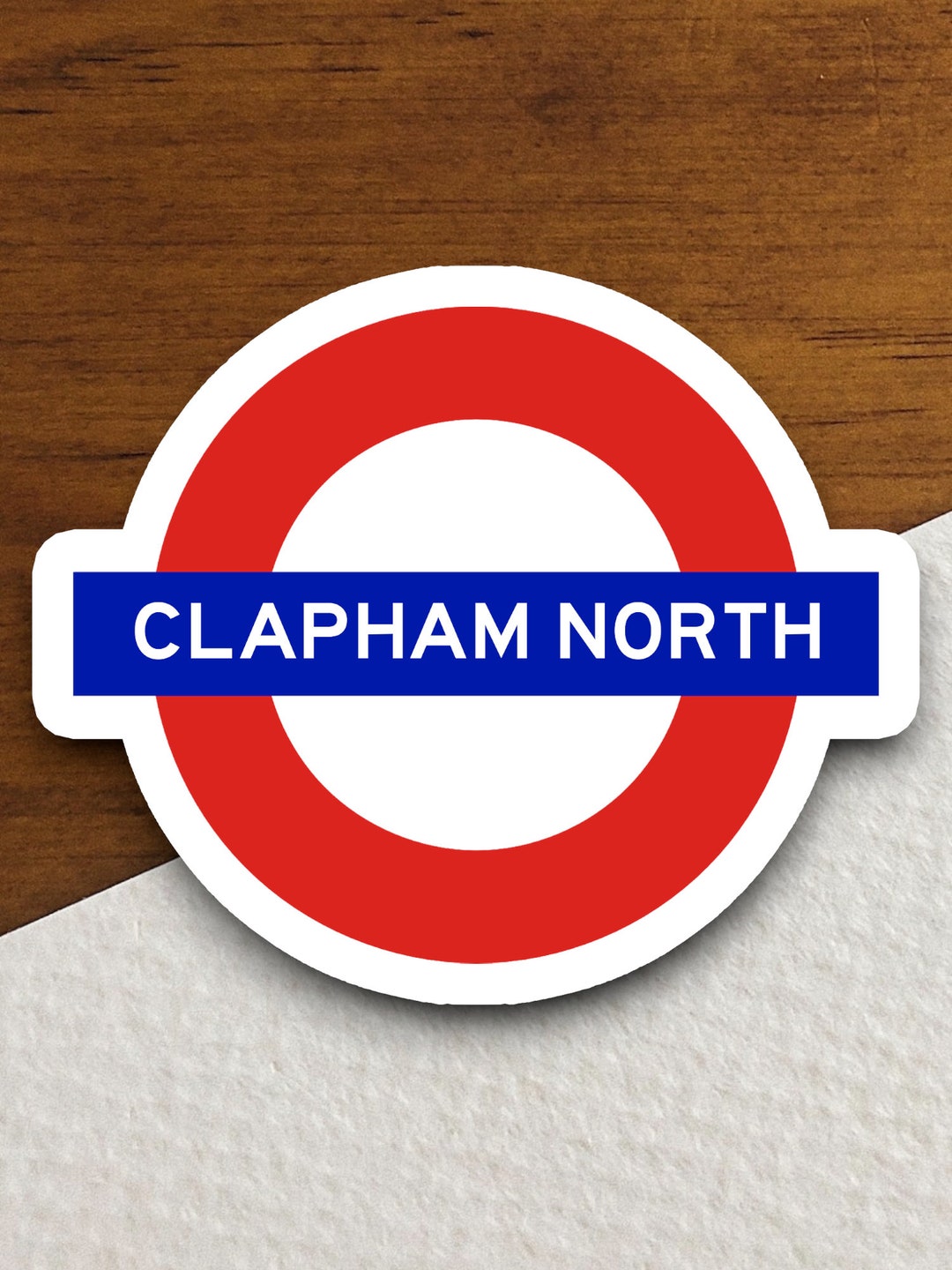 Clapham North Station Sticker, the Underground Tube in London England ...