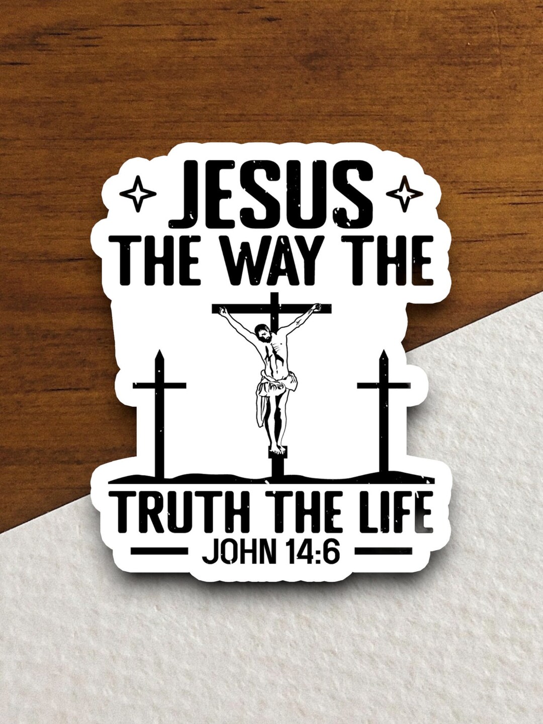 Jesus the Way the Truth the Life Sticker, Religious Sticker, Faith ...
