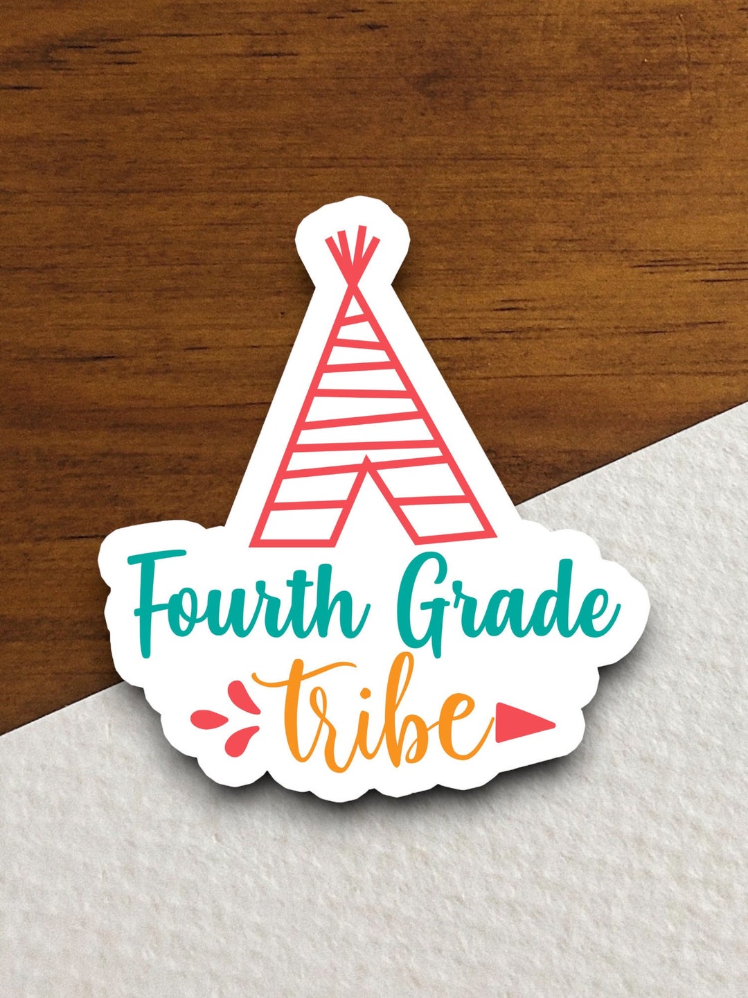 Fourth Grade Tribe Sticker, Teacher Sticker, Education Sticker, School ...