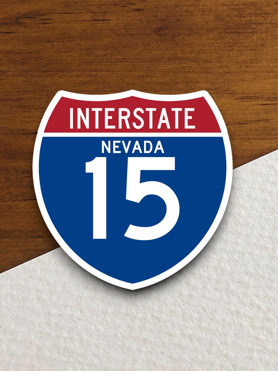 Interstate Route 15 Nevada Sticker, Interstate Highway Sign Expressway ...