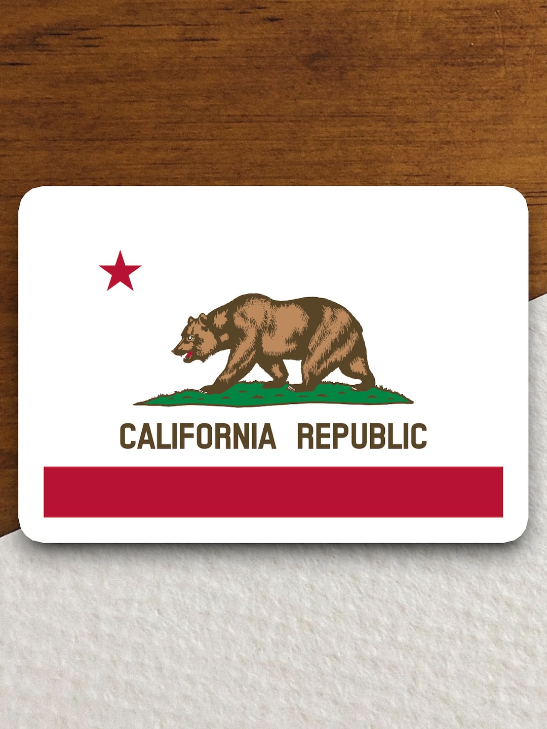 California State Sticker, California Flag Sticker, Pennant Sticker ...