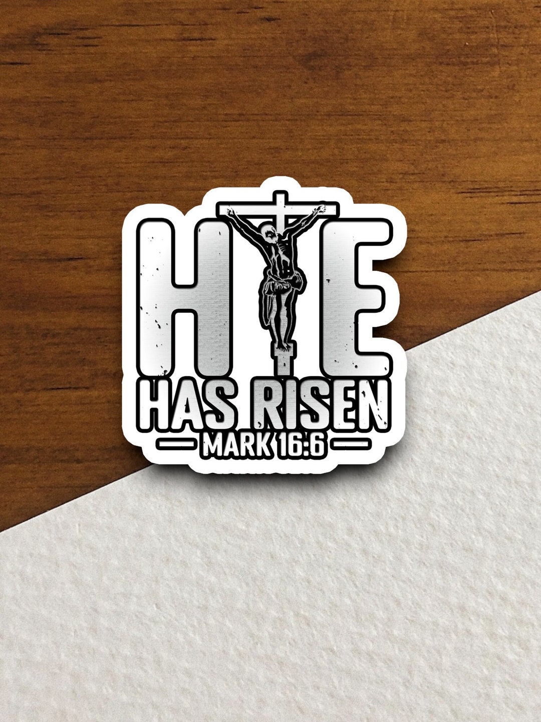 He Has Risen Sticker, Religious Sticker, Faith Sticker, Worship Sticker ...