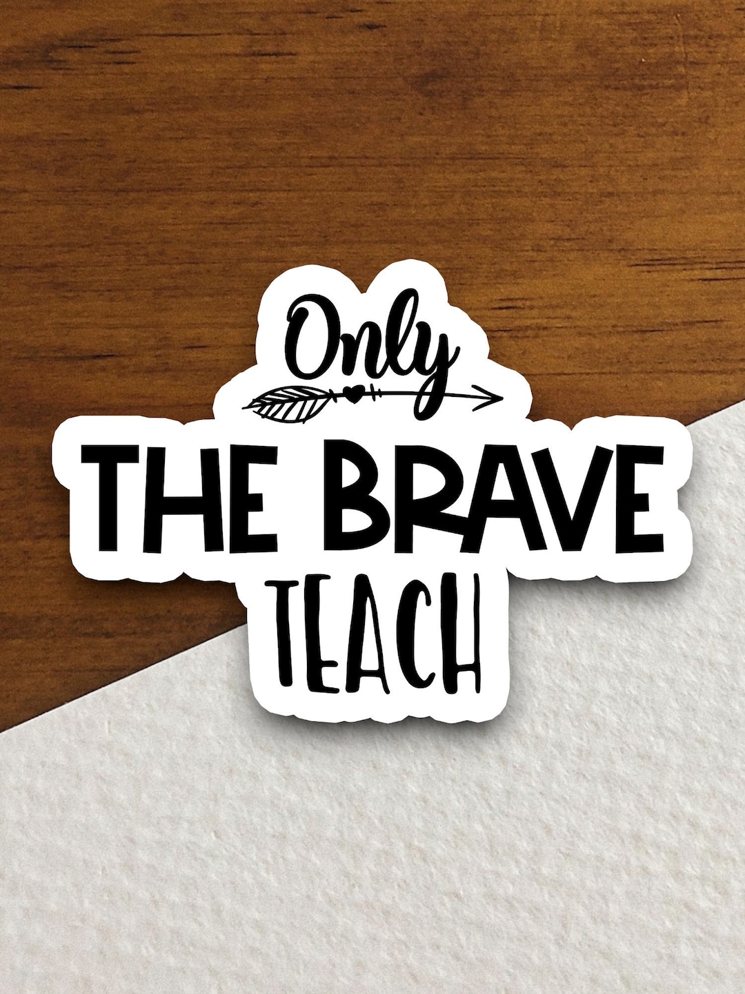 Brave Teacher Sticker, Teacher Sticker, Education Sticker, School ...