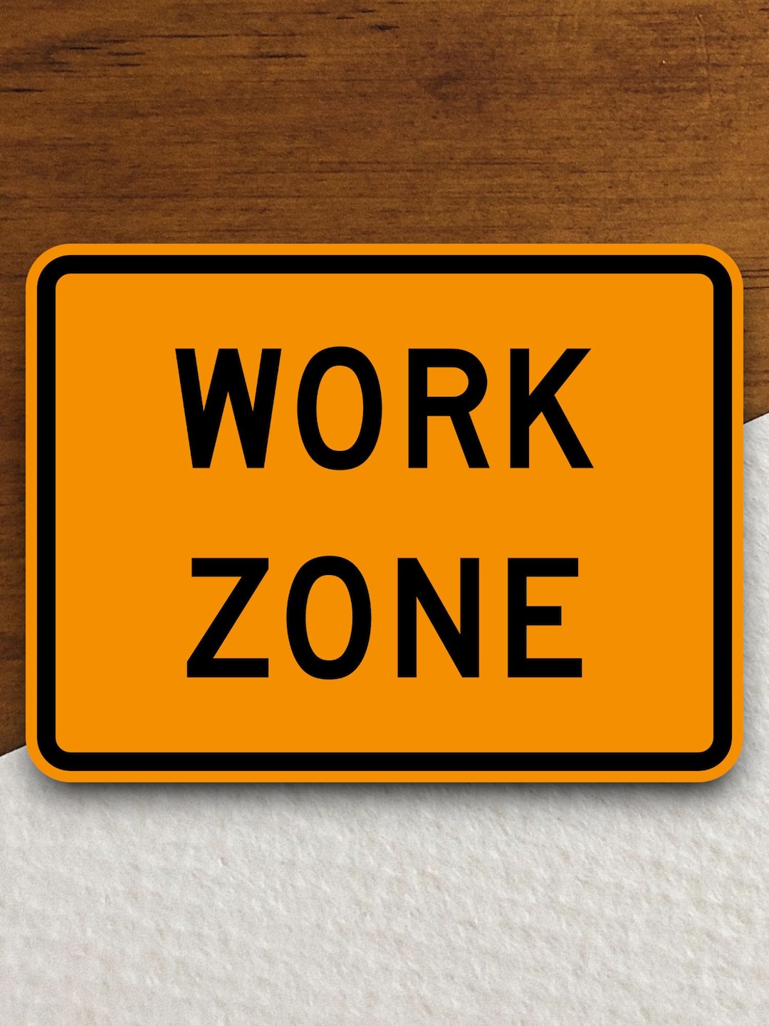 Work Zone Road Sign Stickers, Traffic Sticker, Road Sign Decoration ...