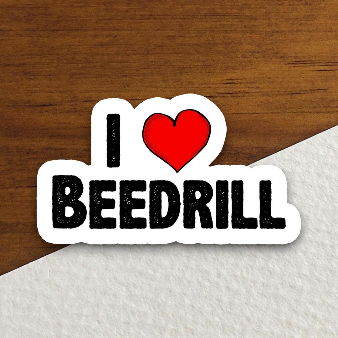 I Love Beedrill Sticker Pokémon Retro TCG Anime Collectible Matte or ...
