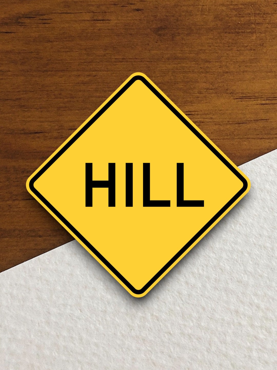 Hill Sticker, Road Sign Souvenir Travel Sticker, Road Sign Décor ...