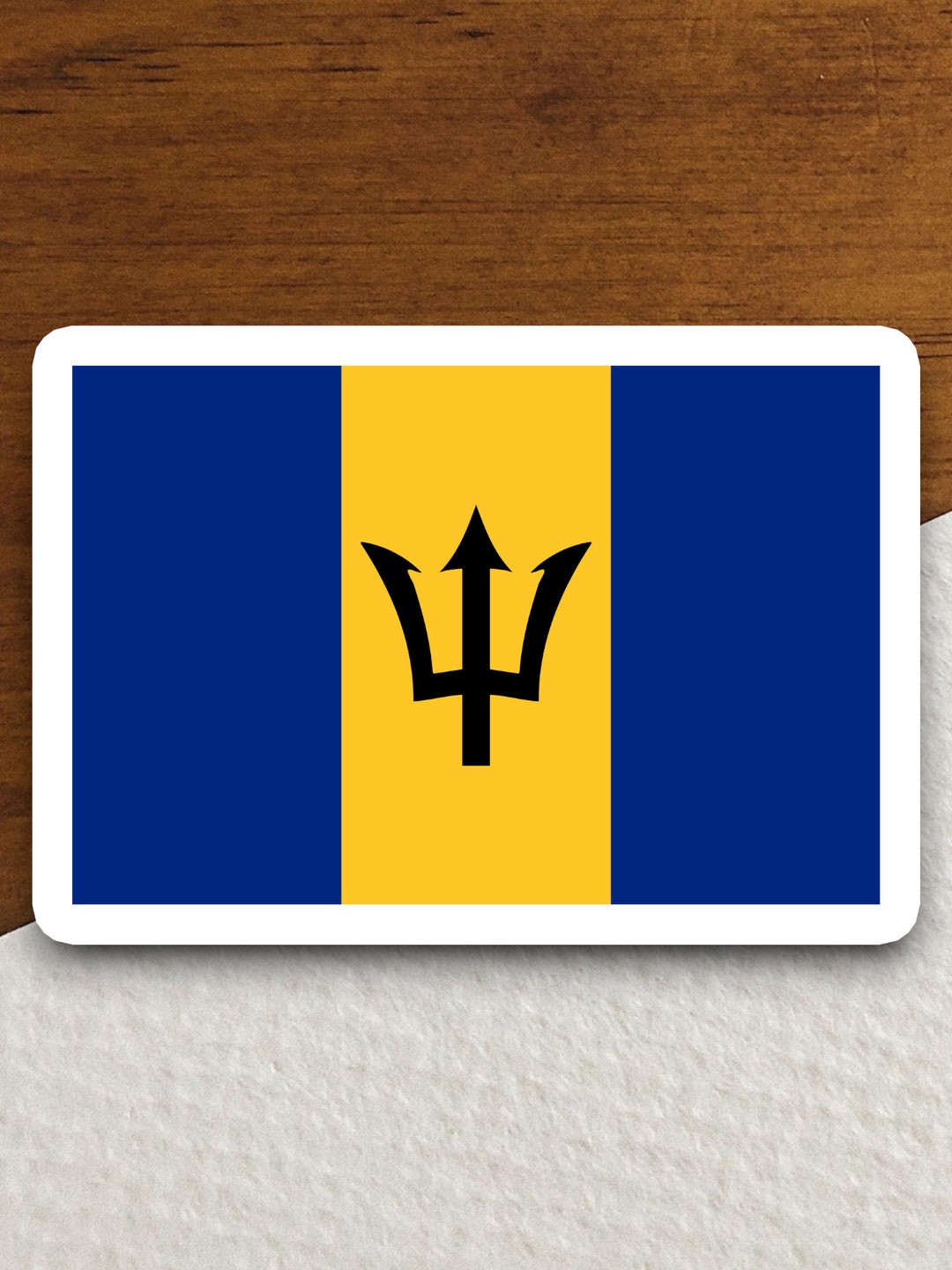 Barbados Flag Sticker, International Country Sticker, International ...