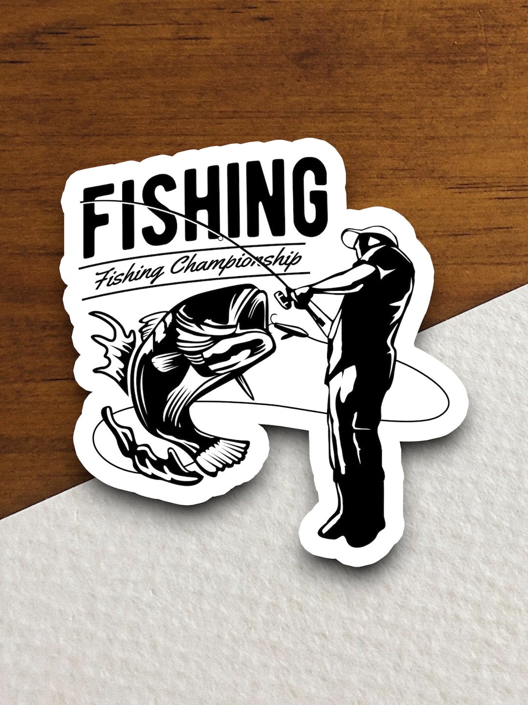 Big Day of Fishing Sticker, Vacation Sticker, Travel Sticker, Room ...