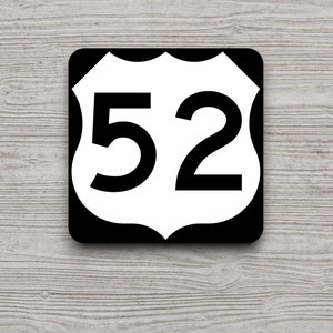 United States Route 52 Sticker Road Sign Sticker Travel - Etsy