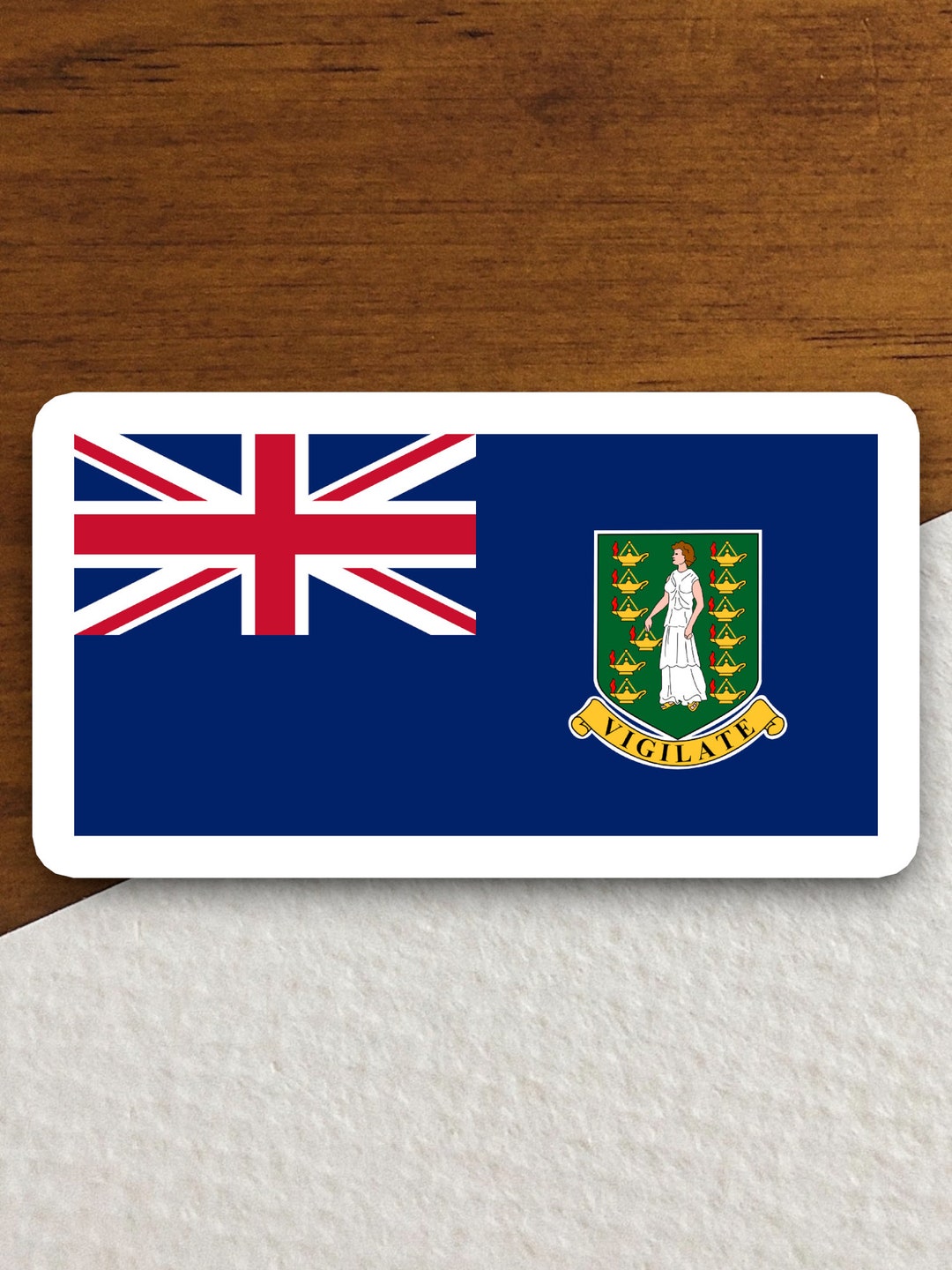 British Virgin Islands Country Flag Sticker, International Country ...