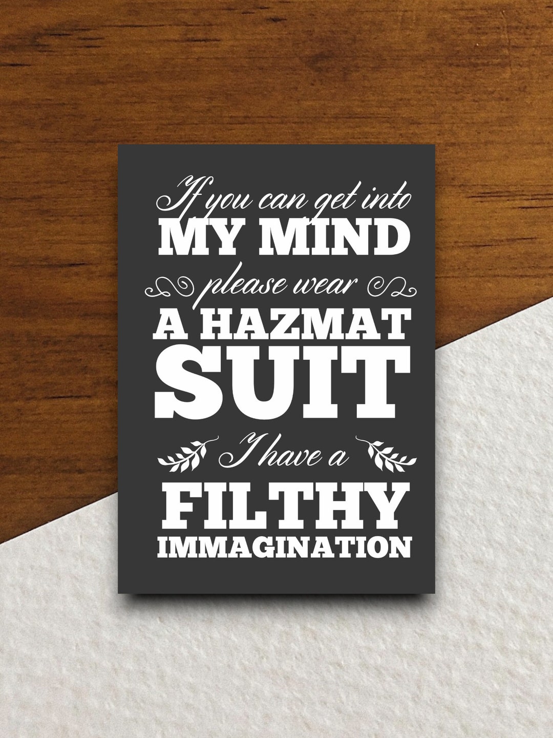 Please Wear a Hazmat Suit Sticker, Funny Laptop Decal, Gift Sticker ...