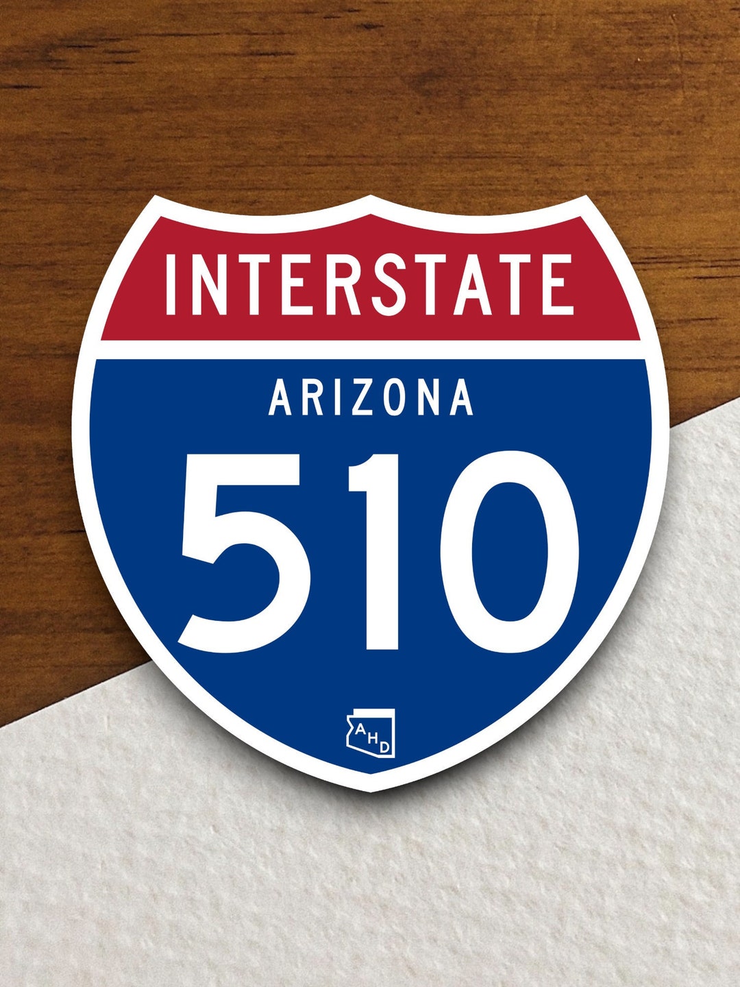 Interstate Route 510 Arizona Sticker, Interstate Highway Sign ...