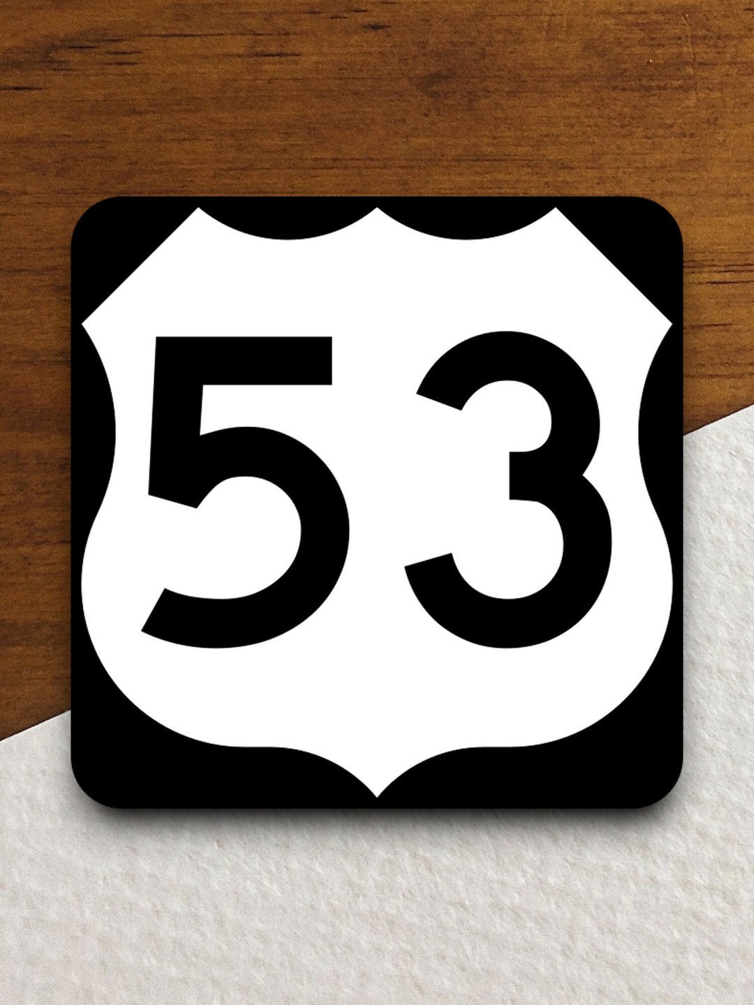 United States Route 53 Road Sign Sticker, Road Trip Sticker, Highway ...