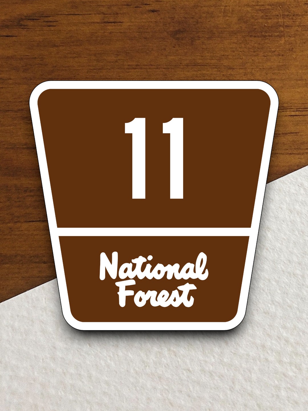 Forest Route 11 Road Sign Sticker, Road Trip Sticker, Highway Sign ...
