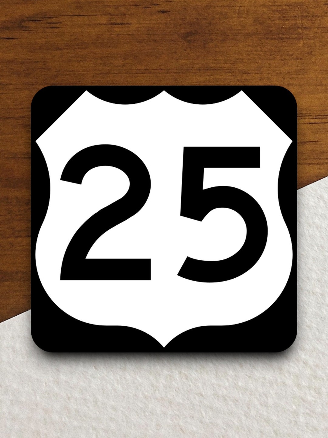 United States Route 25 Road Sign Sticker, Road Trip Sticker, Highway ...