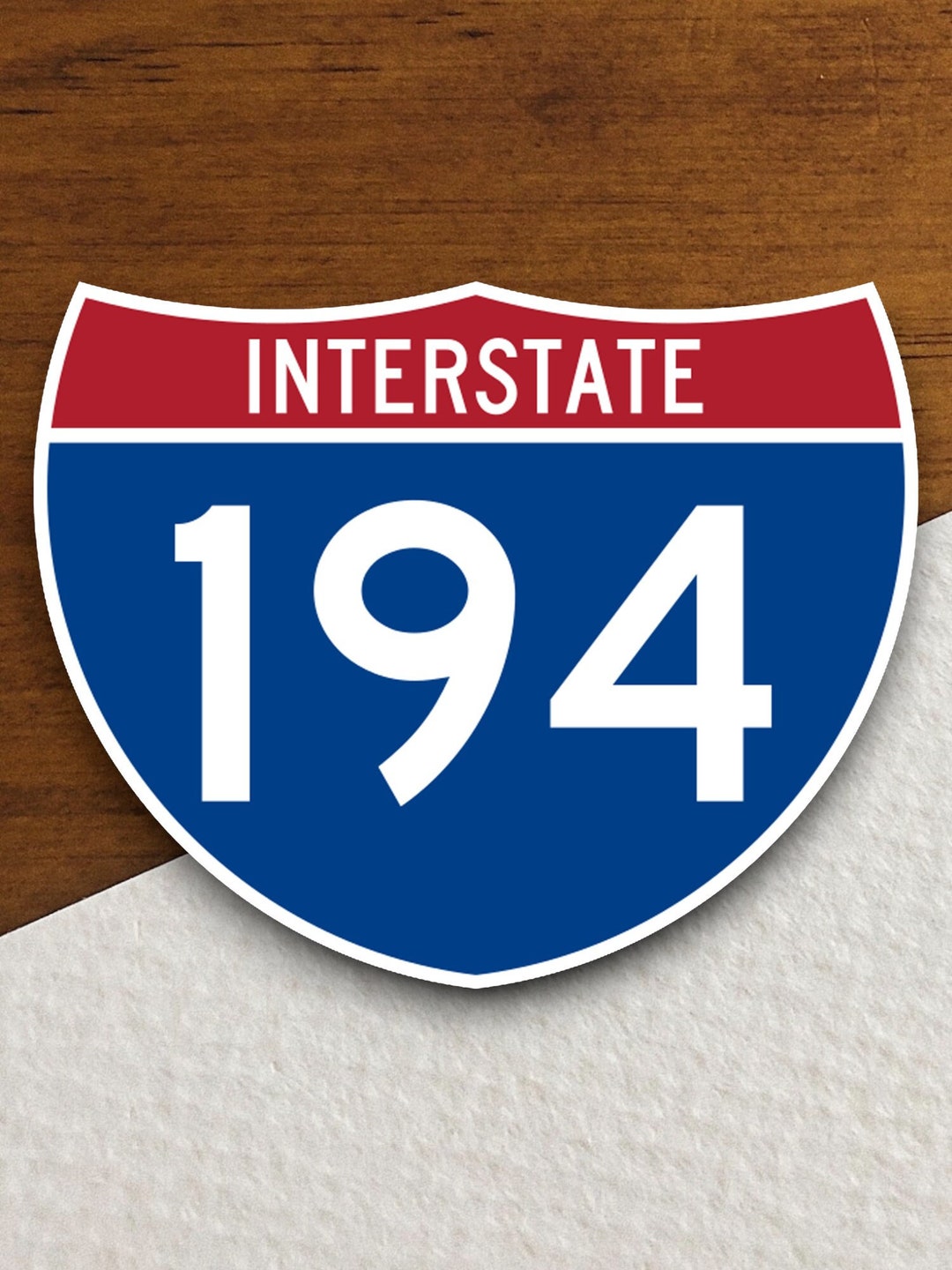 Interstate Route 194 Sticker, Road Sign Sticker, United States Sticker ...