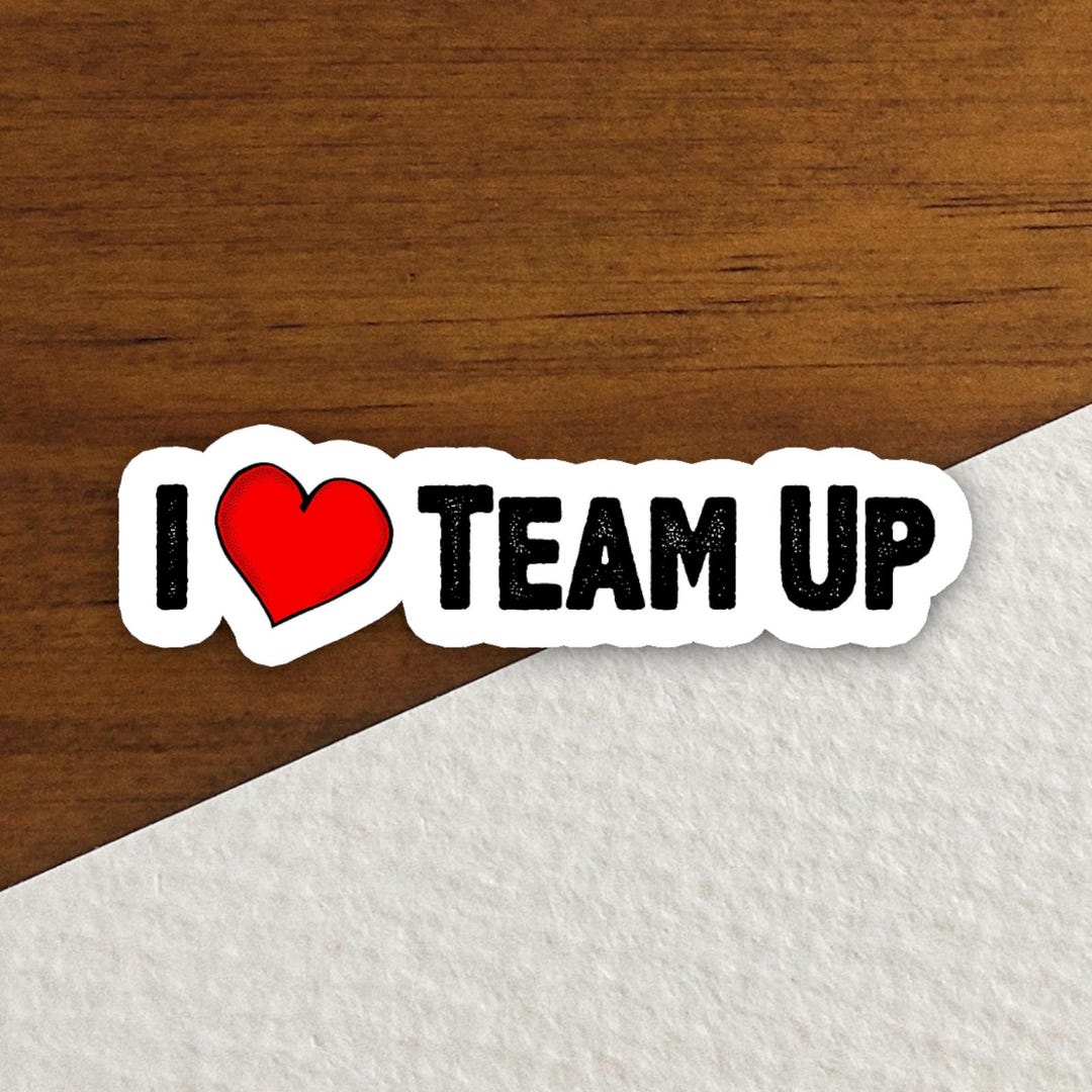 I Love Team up Sticker, Pokémon Sticker, Heart Sticker, Love Sticker ...