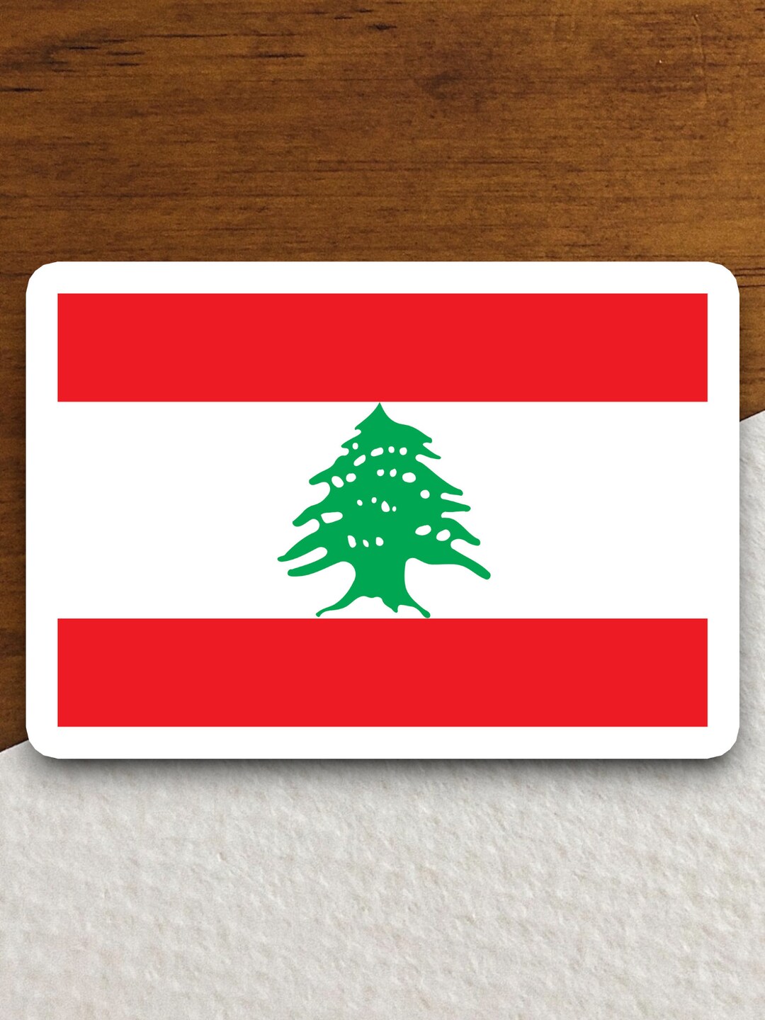Lebanon Country Flag Sticker, International Country Sticker ...