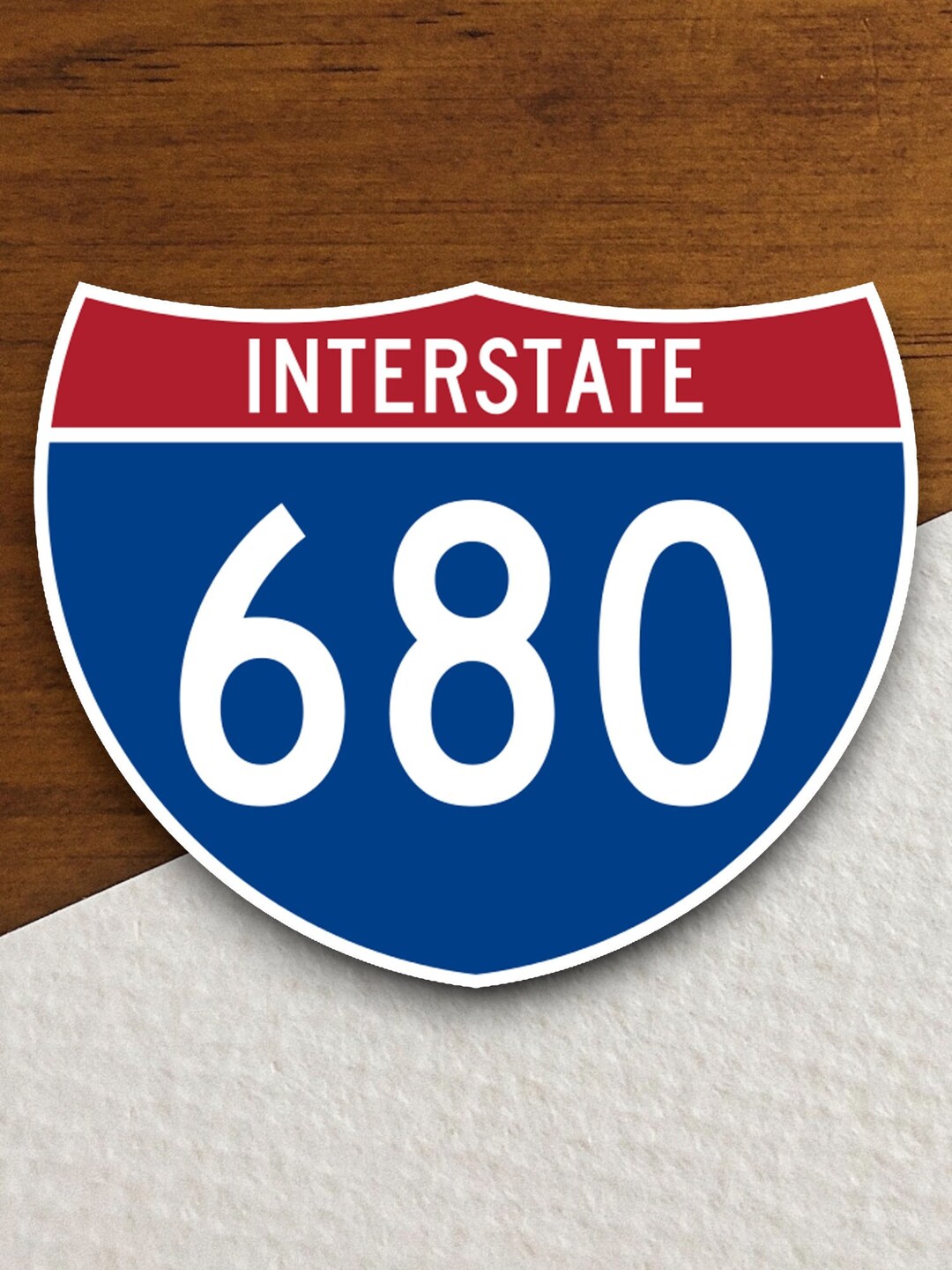 Interstate Route 680 Sticker, Interstate Highway Sign Expressway ...
