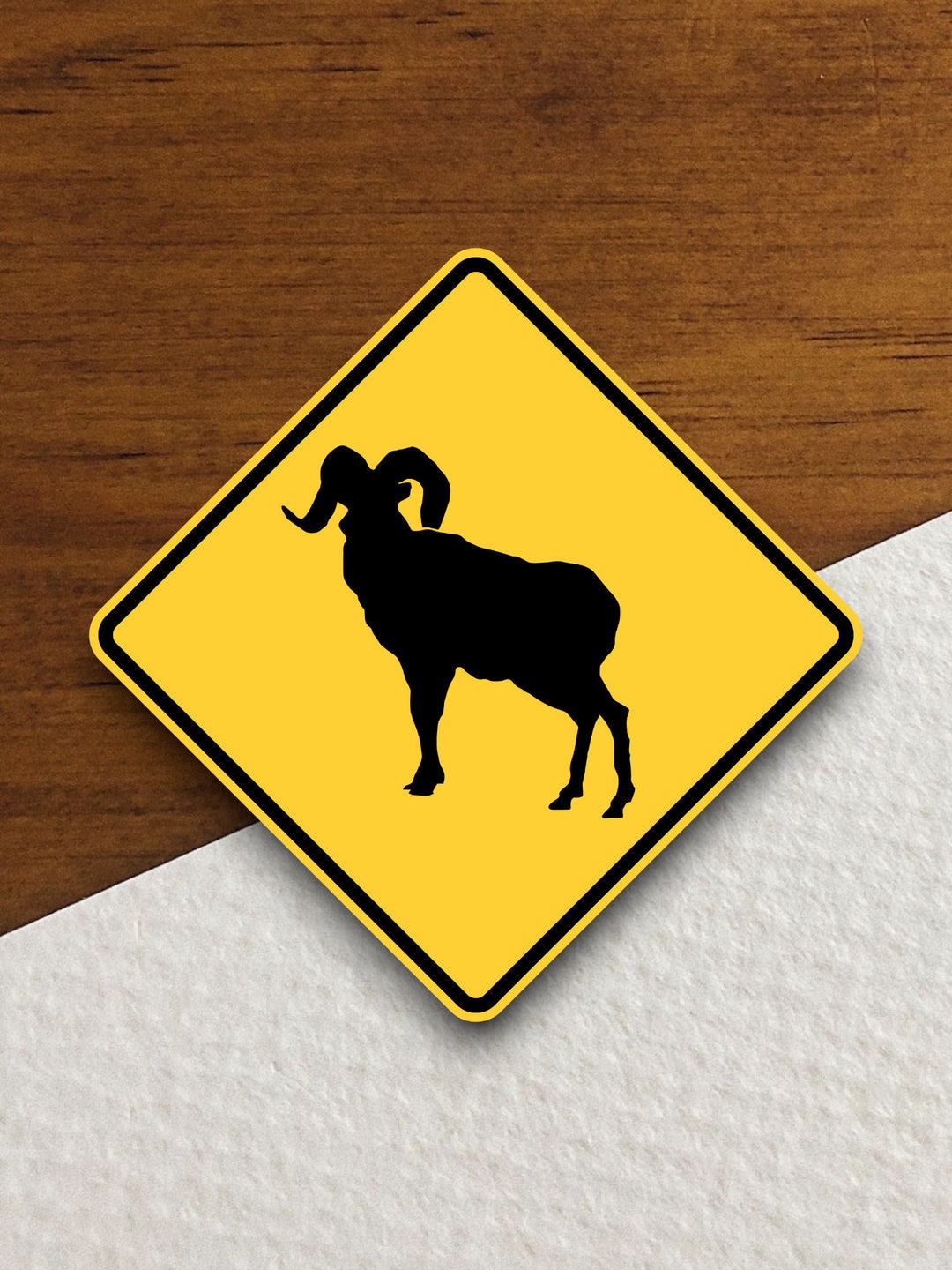 Ram Road Sign Stickers, Traffic Sticker, Road Sign Decoration, Road ...