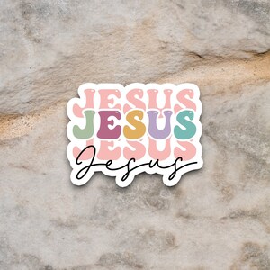 Jesus Sticker, Christian Stickers, Religious Sticker, Faith Sticker ...