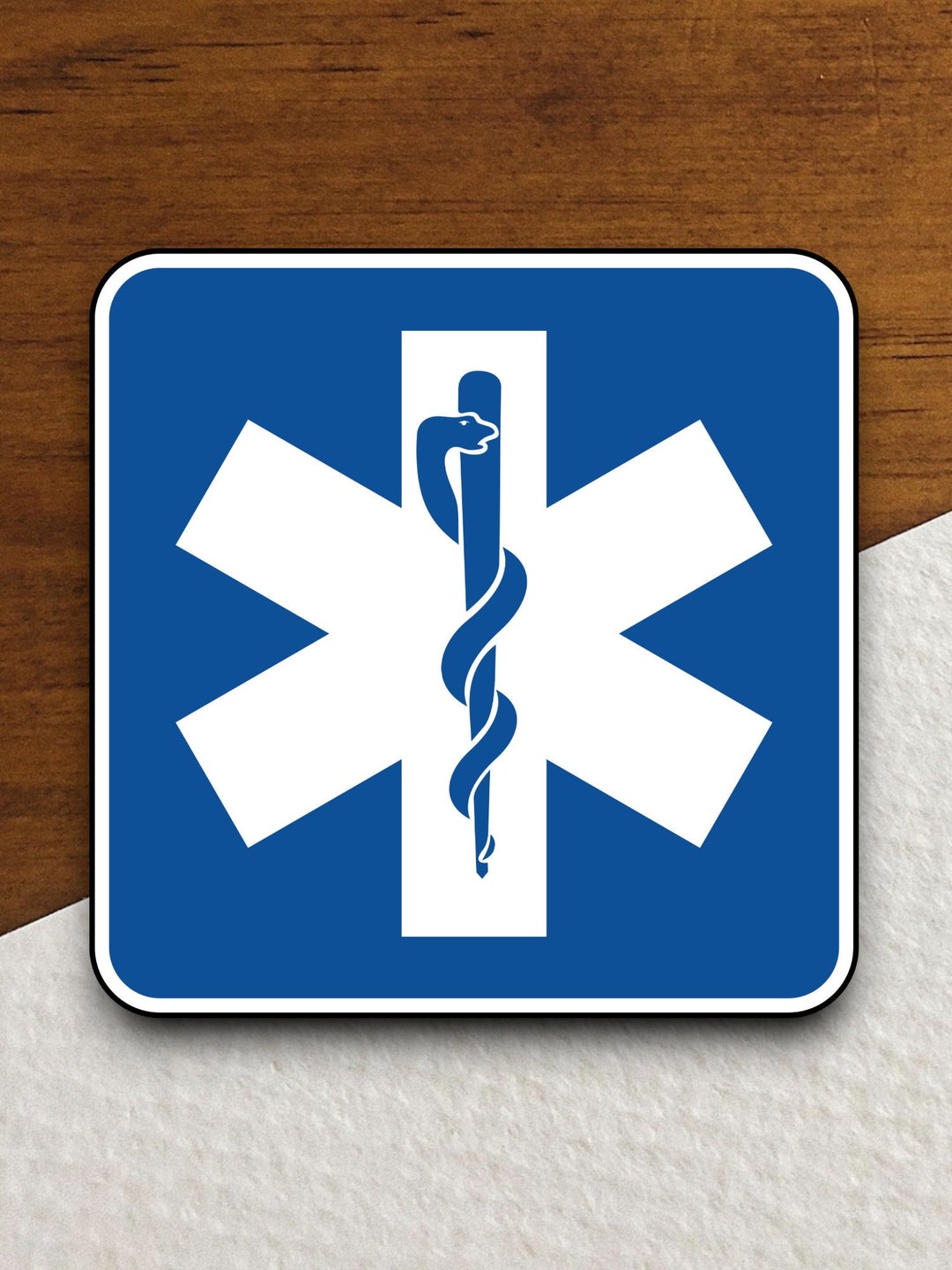 Ambulance Symbol Road Sign Stickers, Traffic Sticker, Road Sign ...