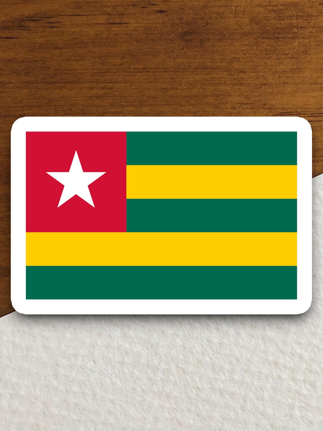 Togo Country Flag Sticker, International Country Sticker, International ...