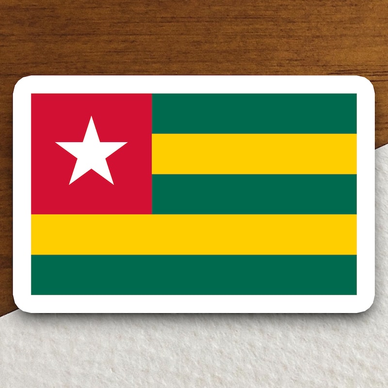 Togo Flag Sticker - Etsy