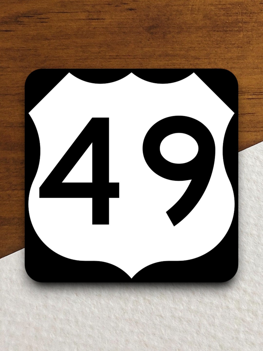 United States Route 49 Road Sign Sticker, Road Trip Sticker, Highway ...
