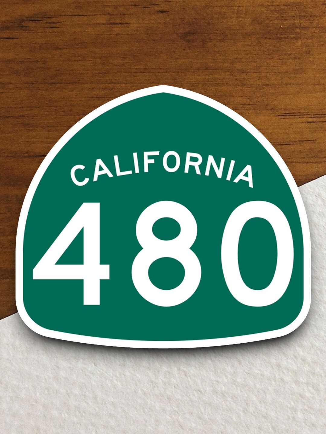 California State Route 480 Road Sign Sticker, Road Trip Sticker ...