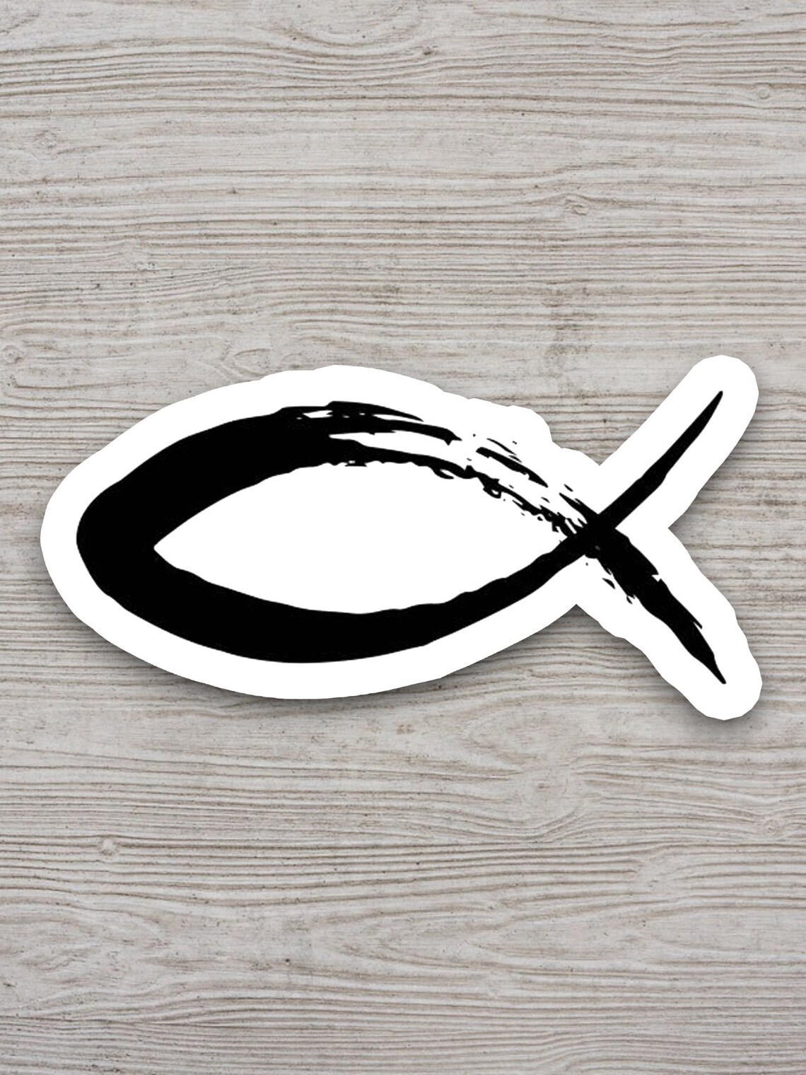 Ichthus Symbol Sticker: Christian Faith Decal - Etsy