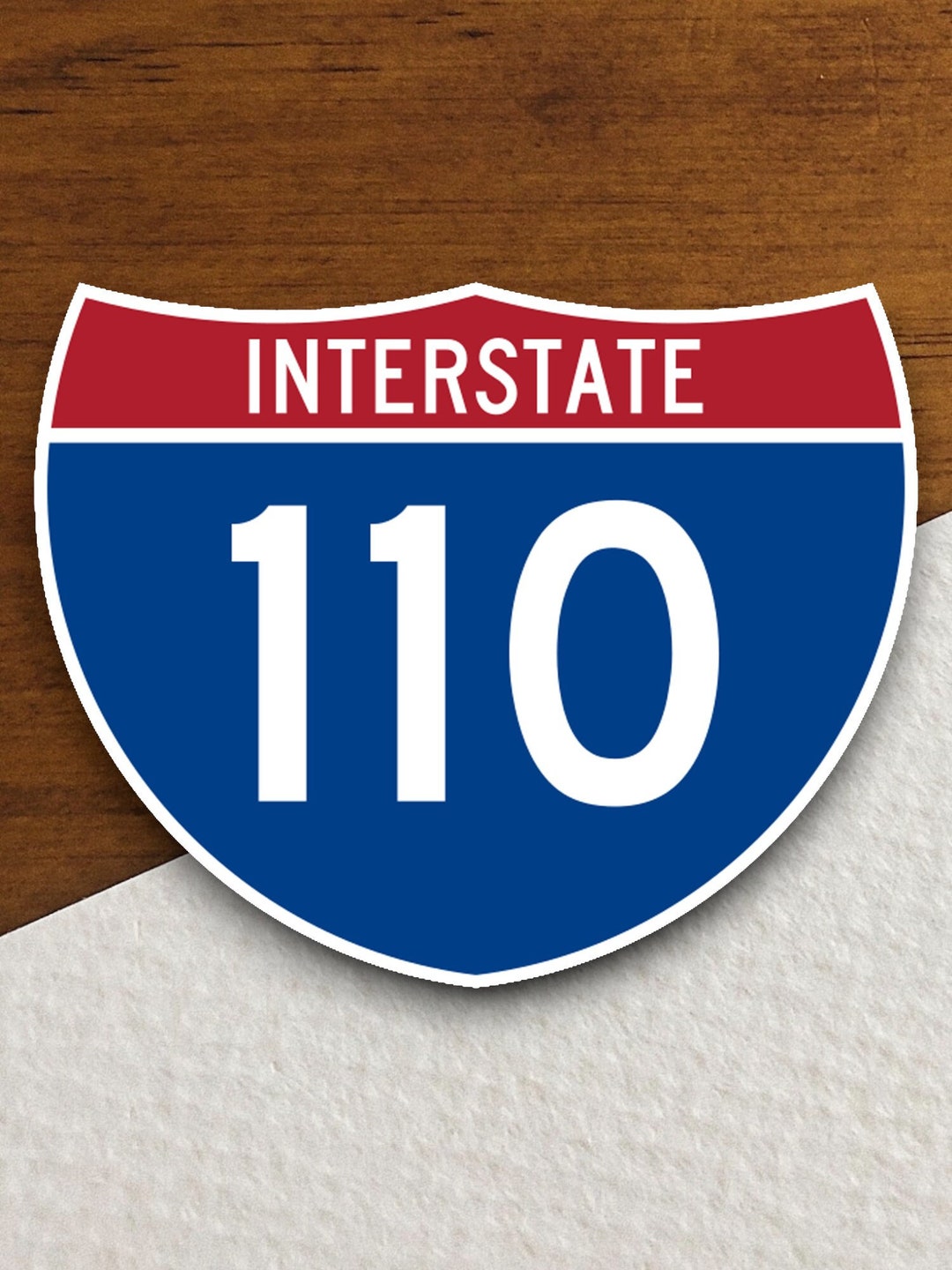 Interstate Route 110 Sticker, Interstate Highway Sign Expressway ...