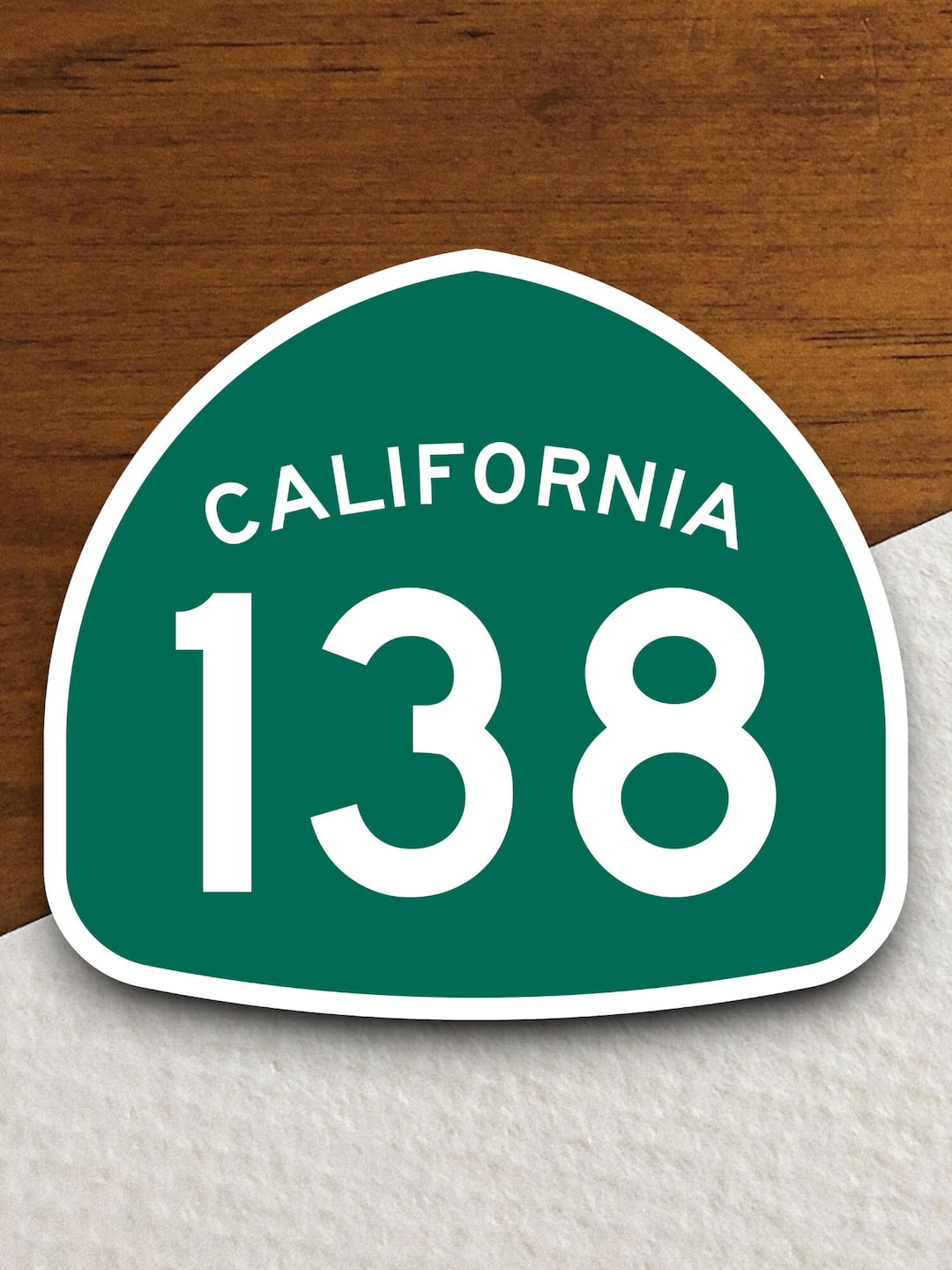 California State Route 138 Road Sign Sticker, Road Trip Sticker ...