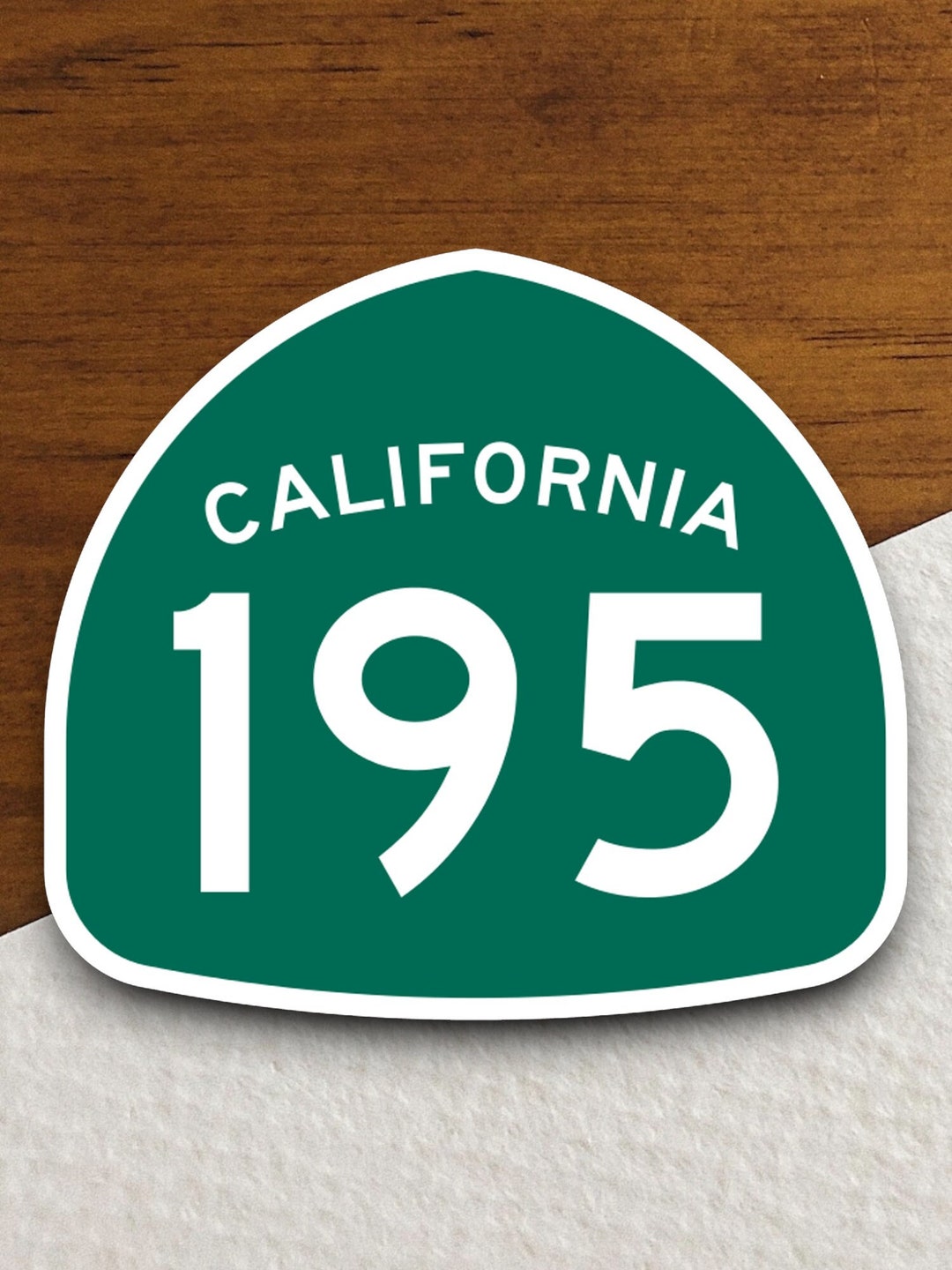California State Route 195 Road Sign Sticker, Road Trip Sticker ...