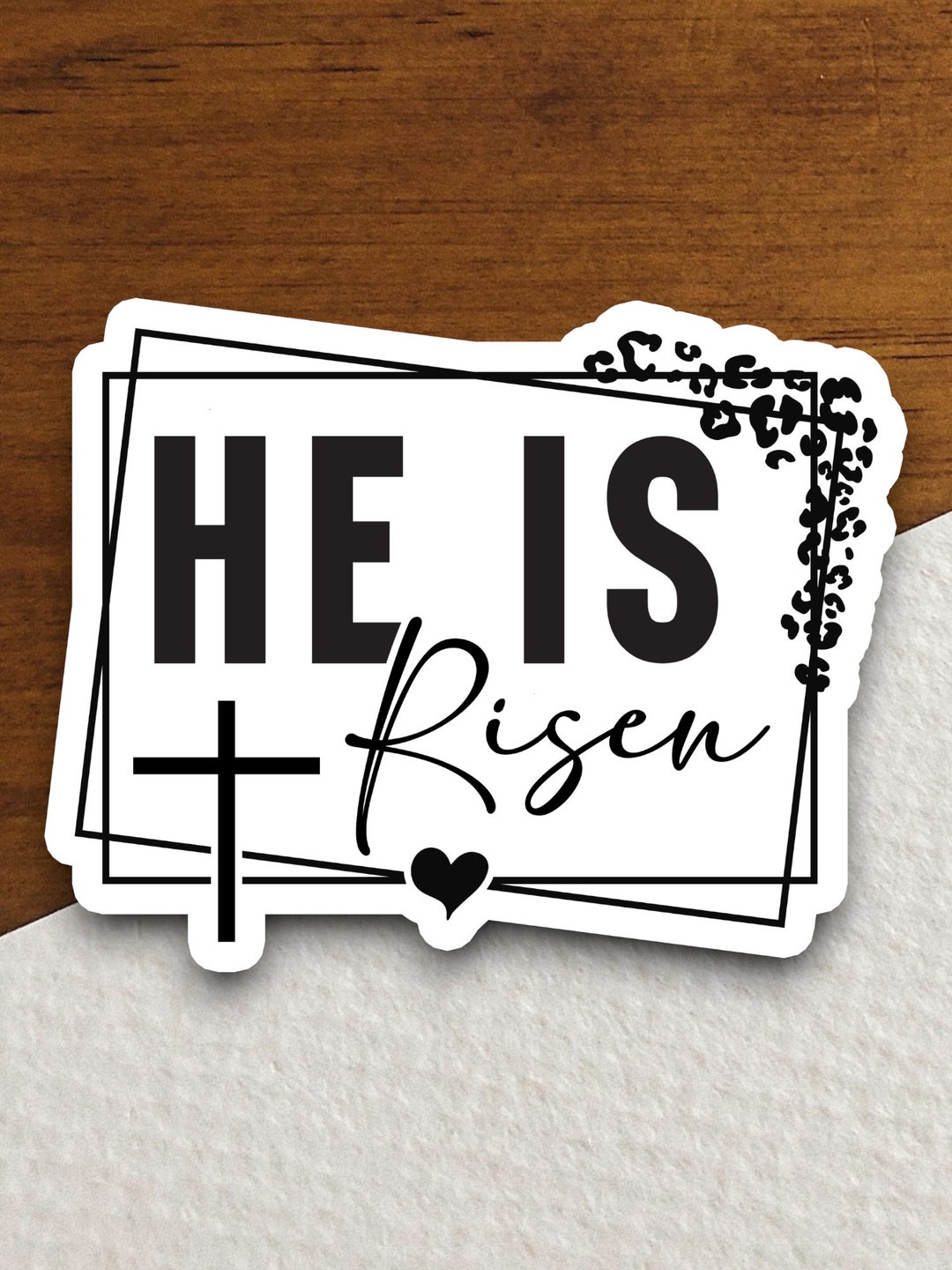 He is Risen Sticker, Christian Gifts, Planner Stickers, Laptop Decal ...